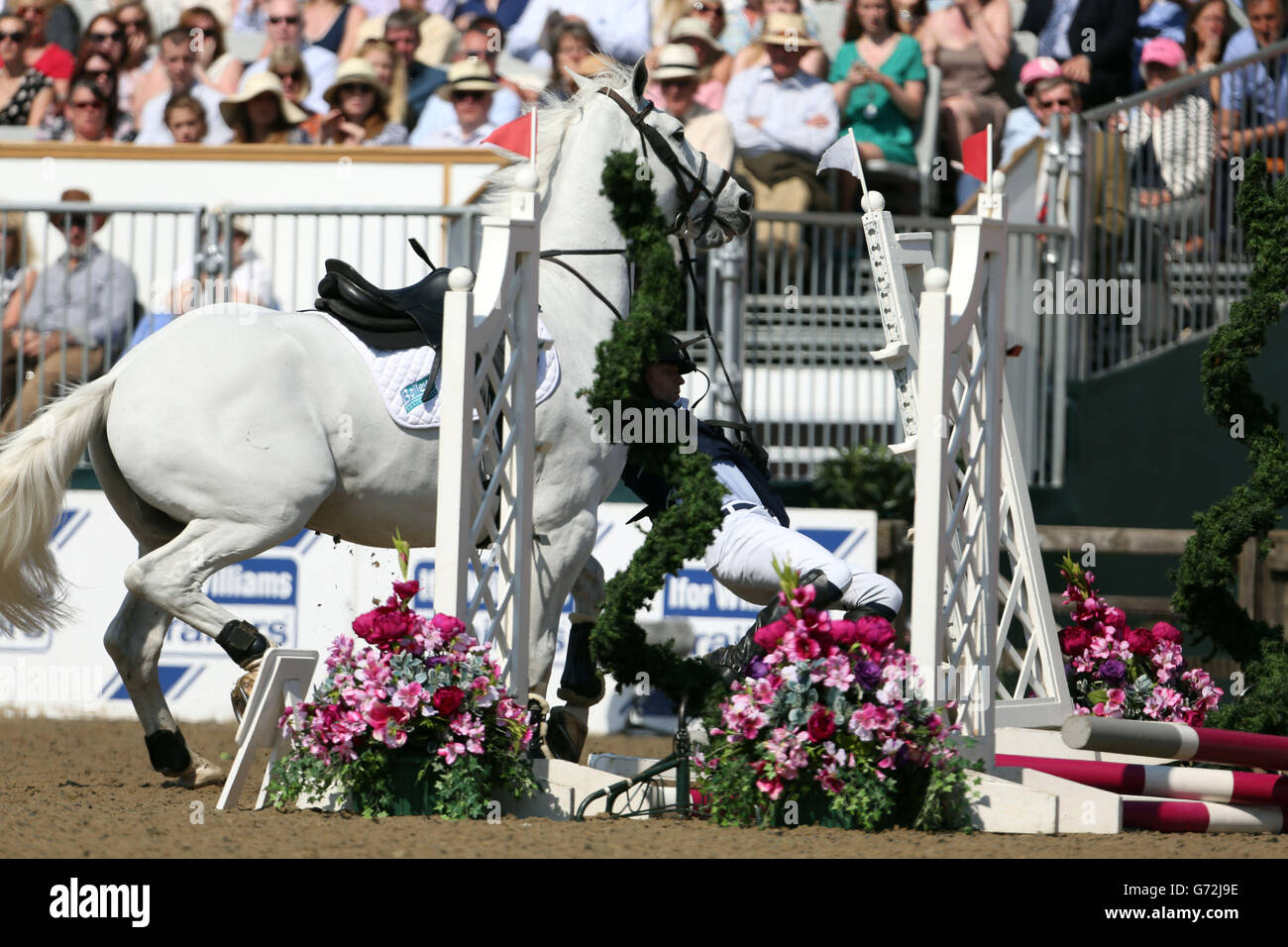 Great Britain's Robert Bevis riding Courtney Z competes in the Alltech ...
