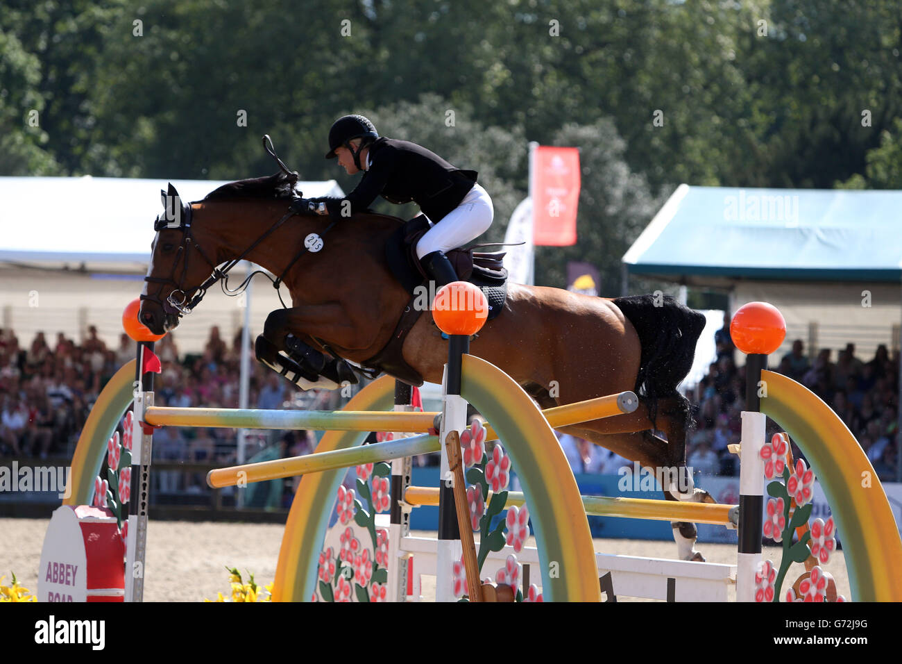 Great Britain's Laura Renwick riding Bintang II competes in the Alltech ...