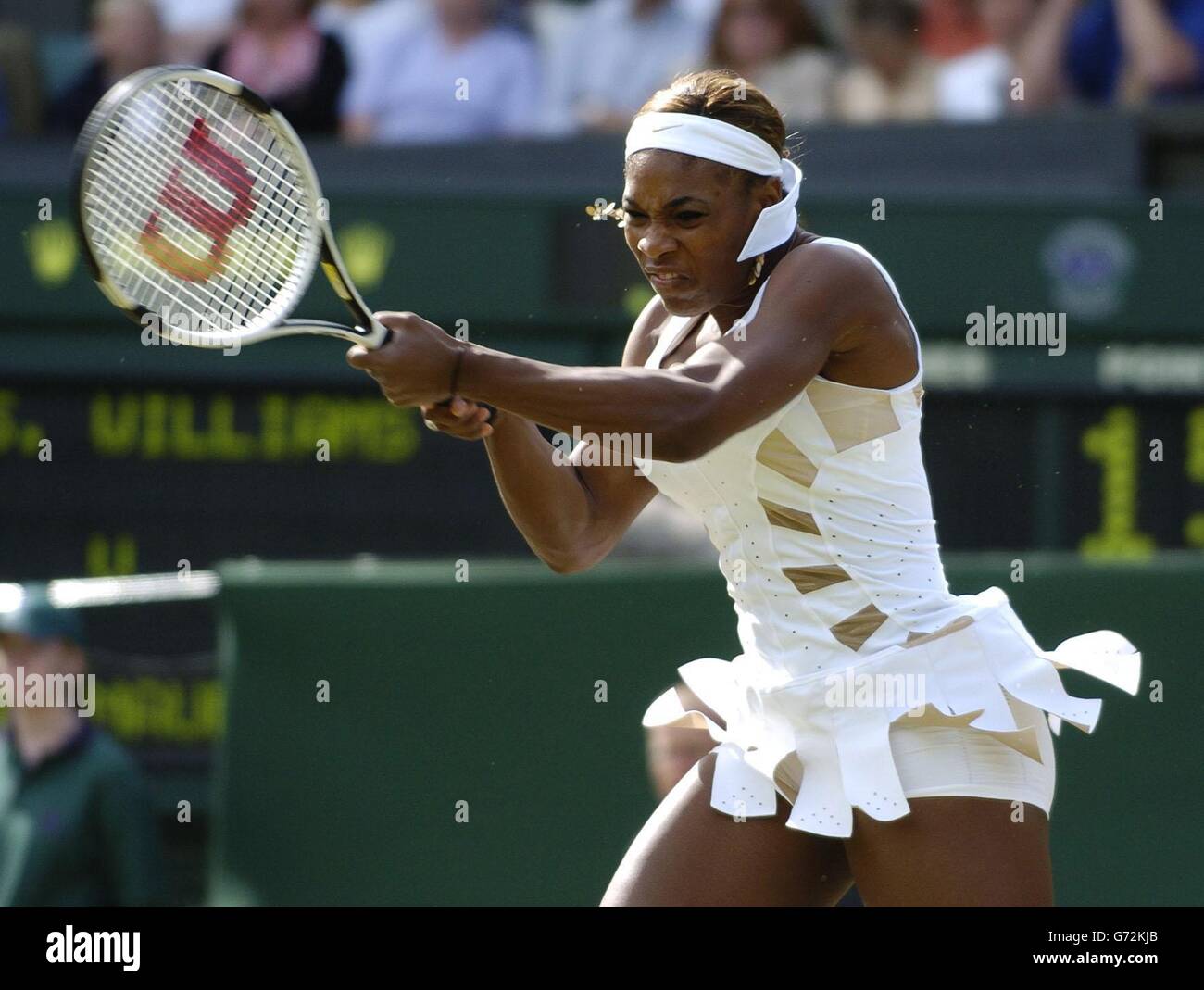 Wimbledon 2004 final of the ladies singles tournament hi-res stock ...