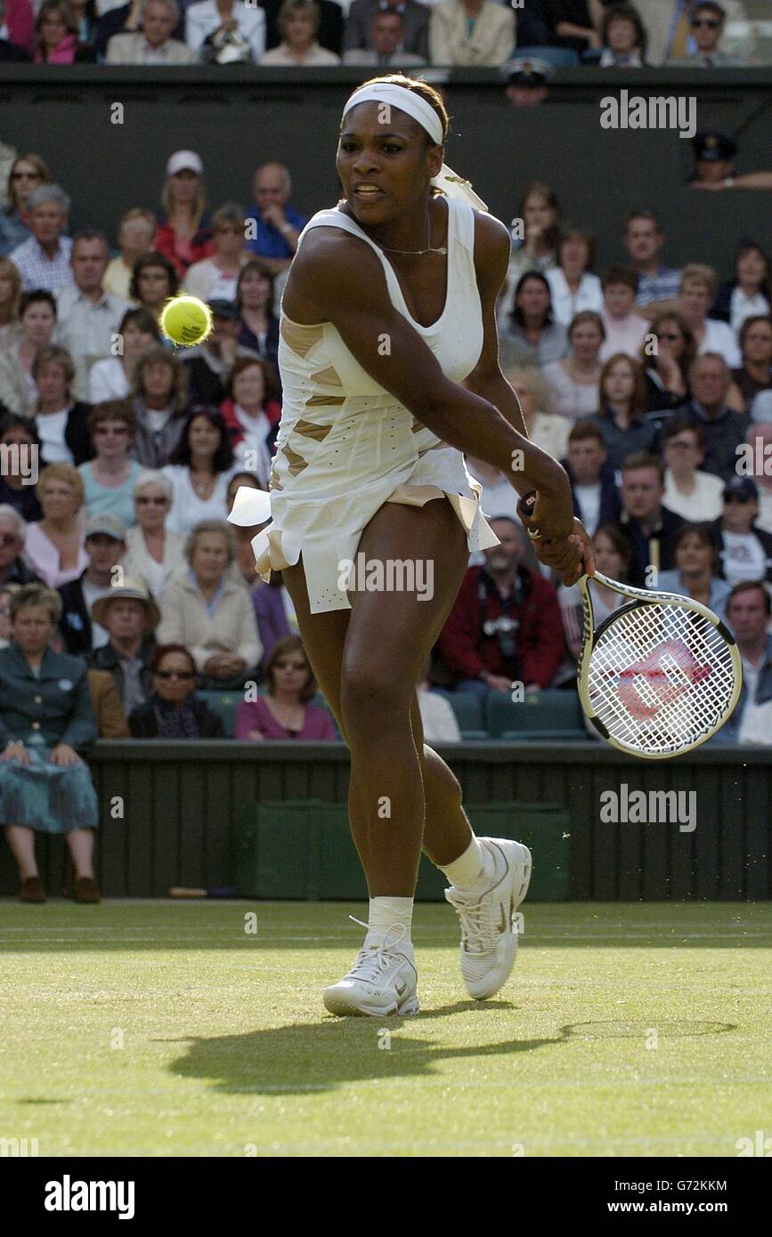 Wimbledon 2004 final of the ladies singles tournament hi-res stock ...