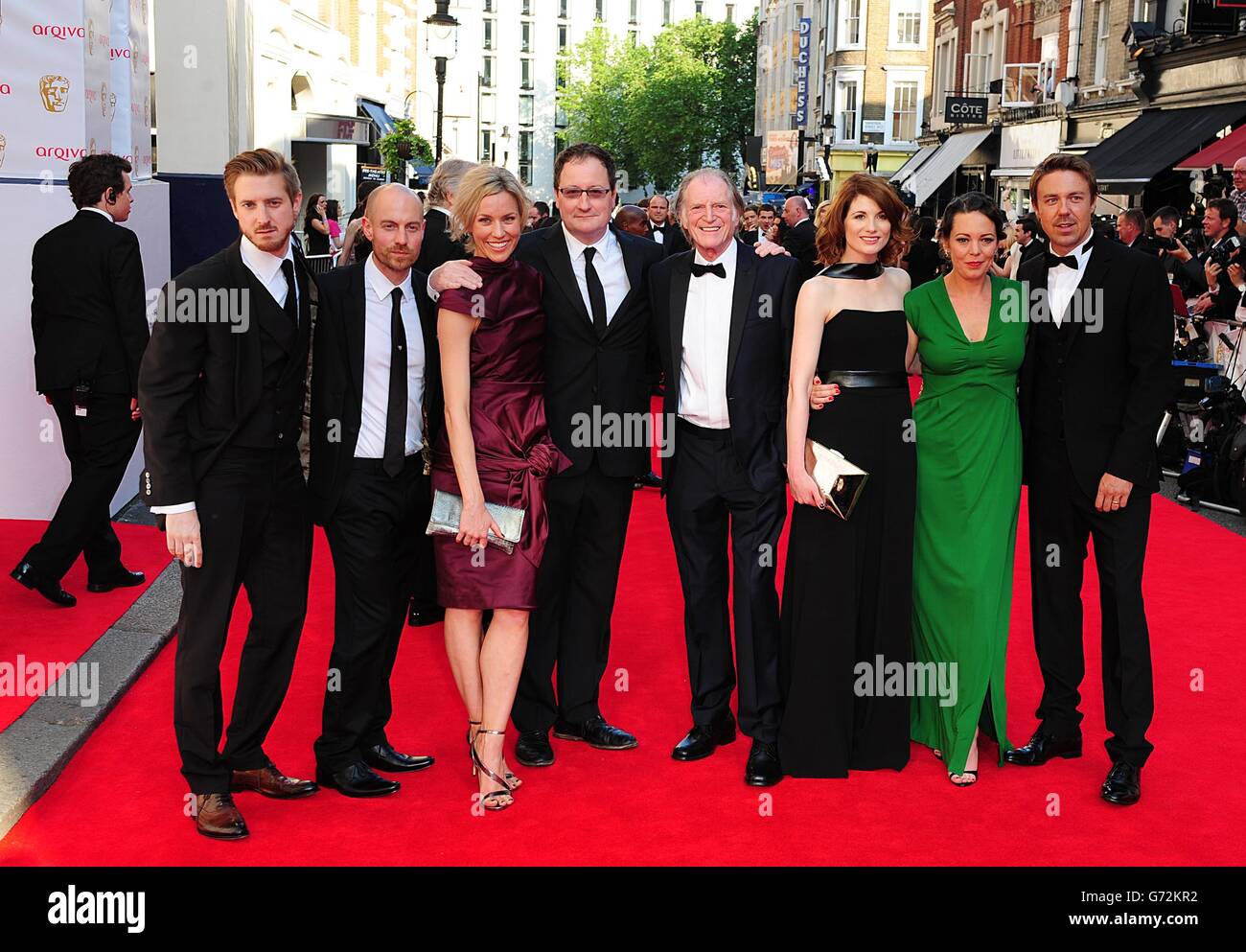 The cast of Broadchurch arriving for the 2014 Arqiva British Academy ...
