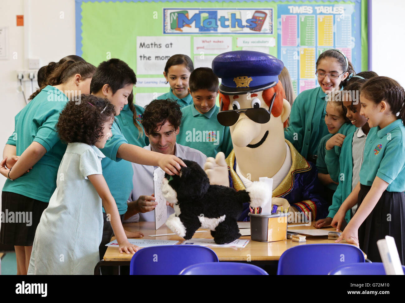 Postman Pat And Stephen Mangan School Visit High Resolution Stock ...