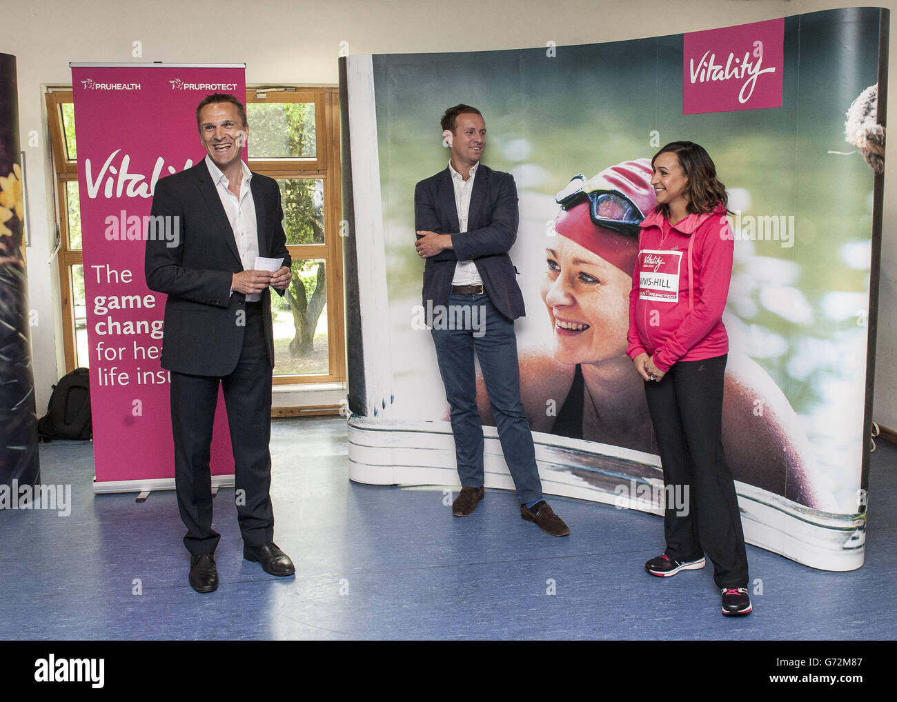 (Left to right) Nick Read, Director of Vitality, PruHealth, Jon Ridgeon ...