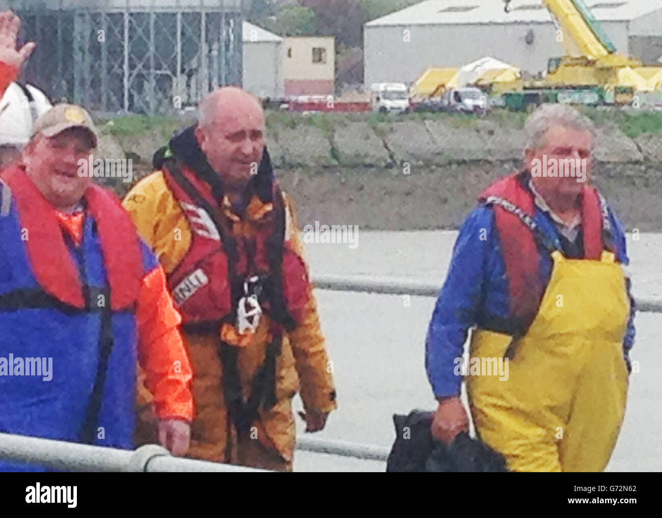 Missing fishermen rescued Stock Photo - Alamy