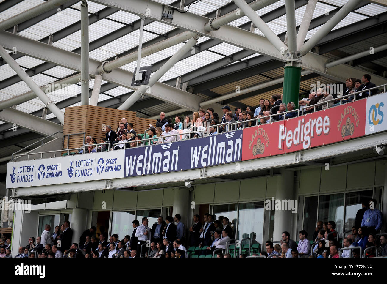 General view of the full of spectators during the match hi-res stock ...
