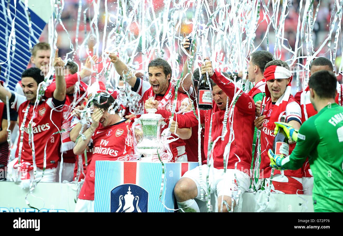 Celebration cup trophy ribbons football hi-res stock photography and ...