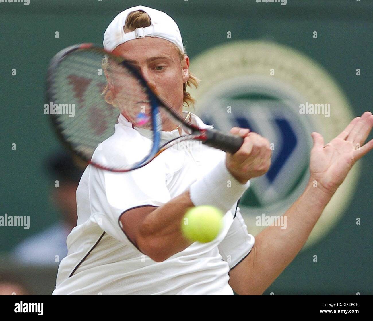 Lleyton Hewitt - Wimbledon 2004 Stock Photo - Alamy