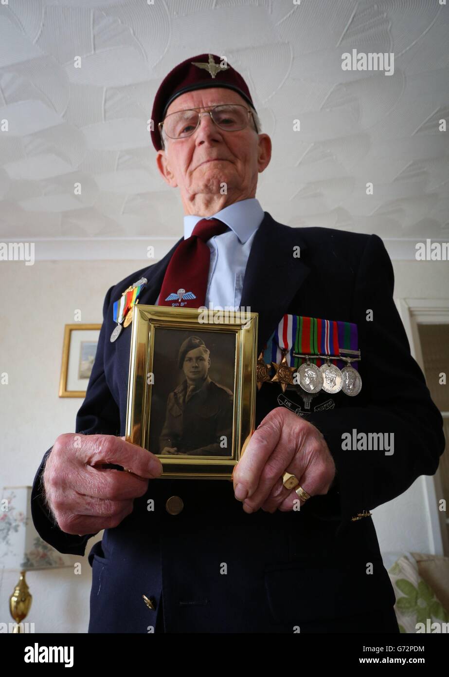 Fred Glover a member of the 6th Airborne Division during World War II ...