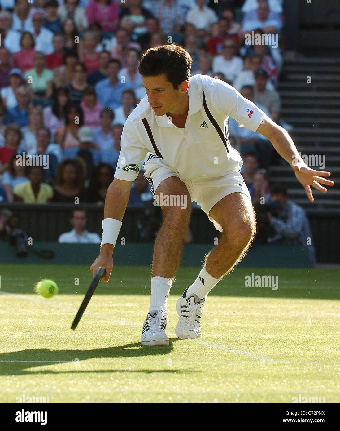 Sport tennis action wim04 mark philippoussis hi-res stock photography ...