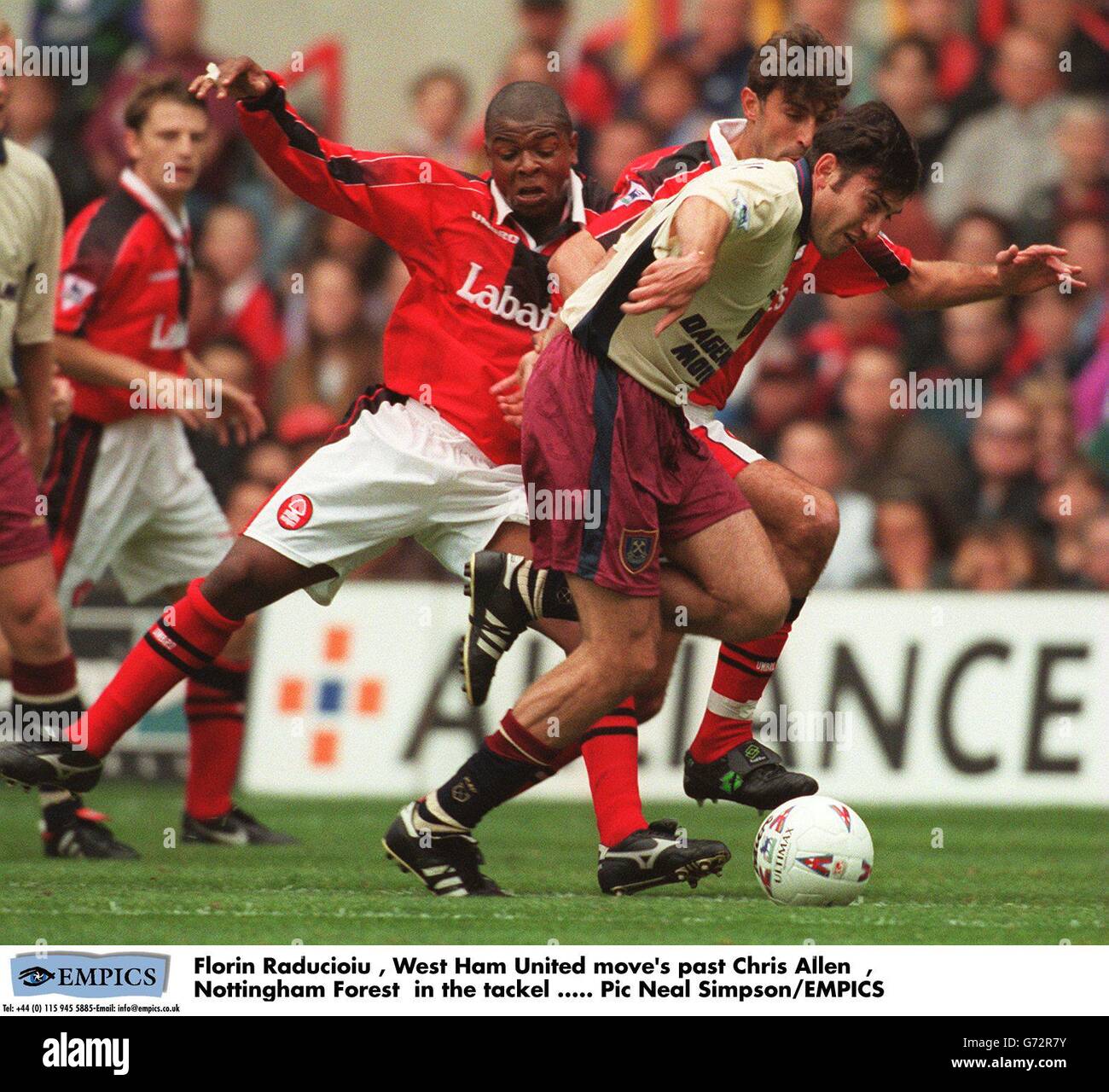 West ham united moves past des lyttle hi-res stock photography and ...