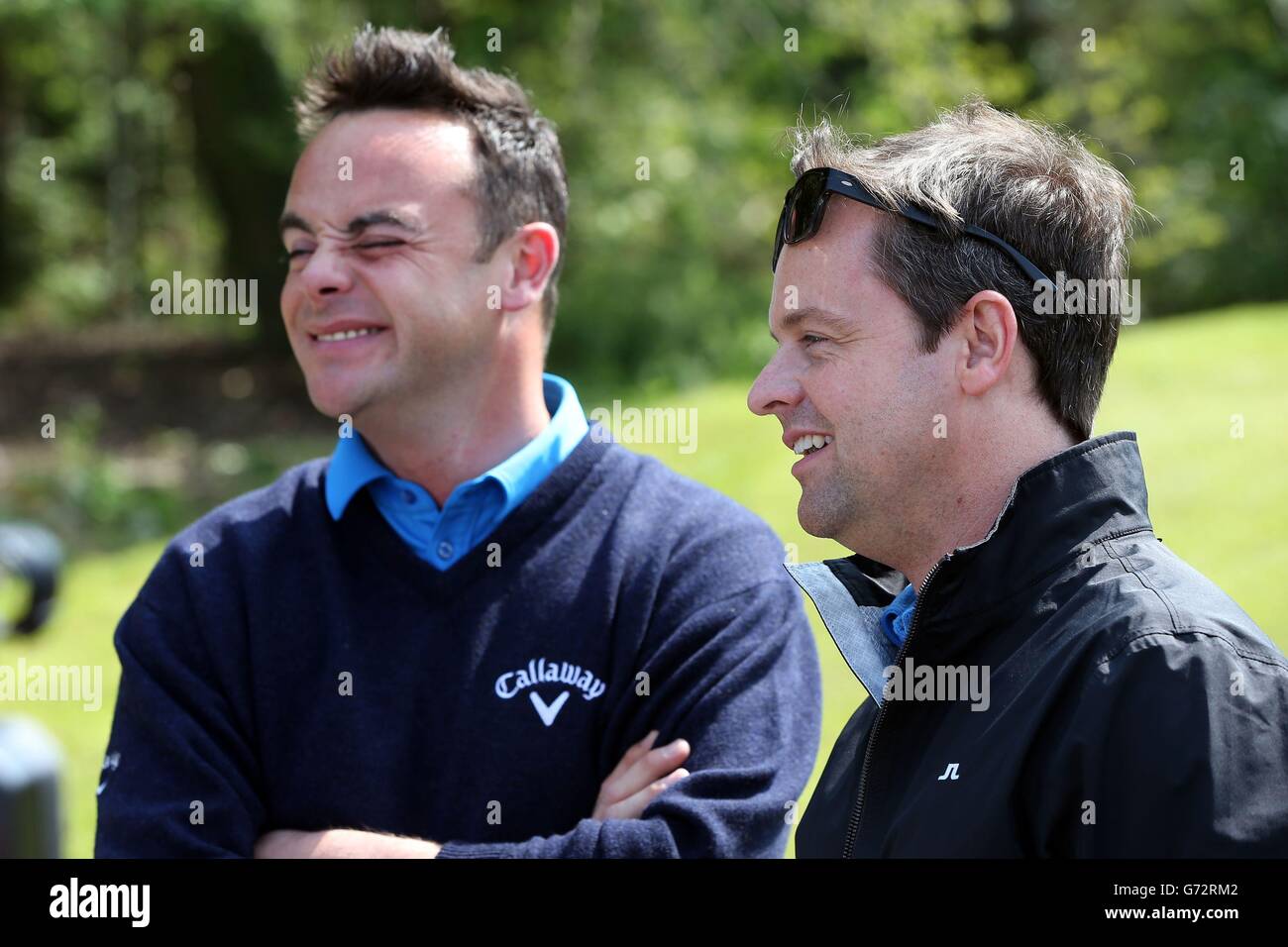 TV presenters Ant and Dec, Anthony McPartlin (left) and Declan Donnelly ...