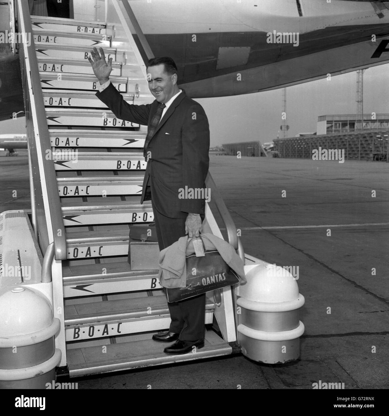 Jack waving Black and White Stock Photos & Images - Alamy