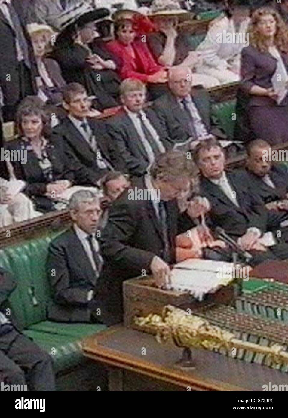 Female MPs wearing hats during question time Stock Photo - Alamy