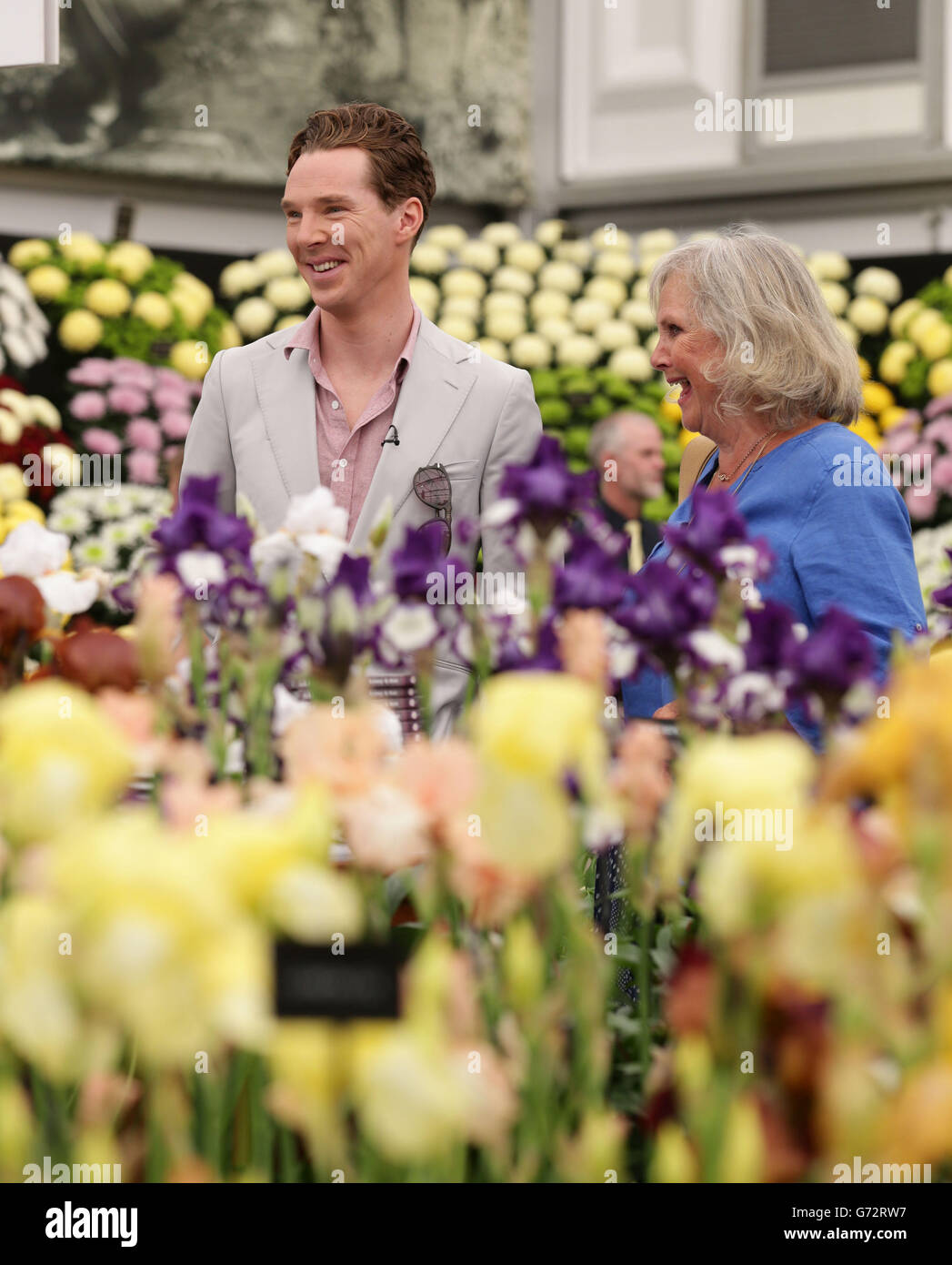 Benedict Cumberbatch with his mother Wanda Ventham during the press day ...