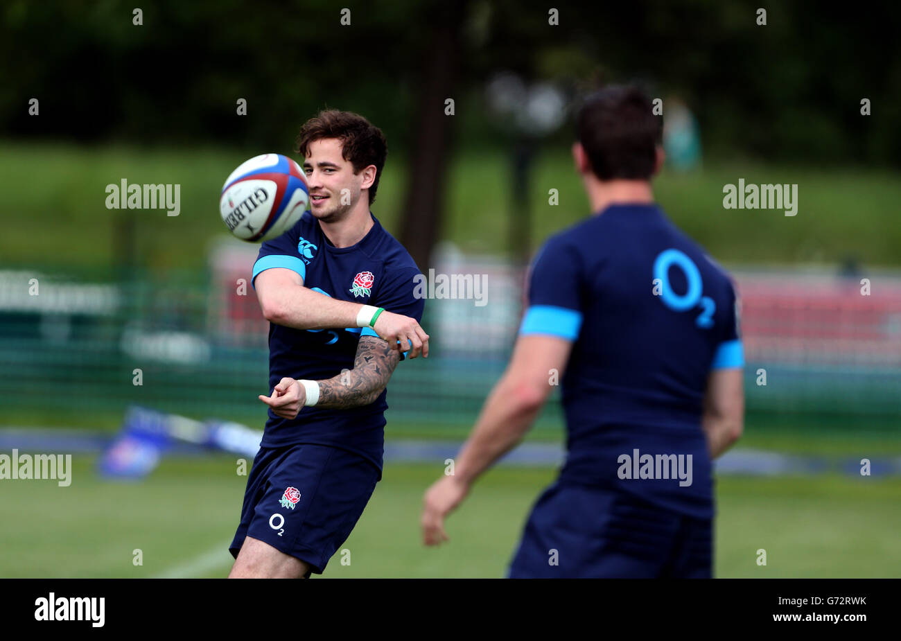 Rugby Union - England Training Session - Lensbury Pitch Stock Photo - Alamy
