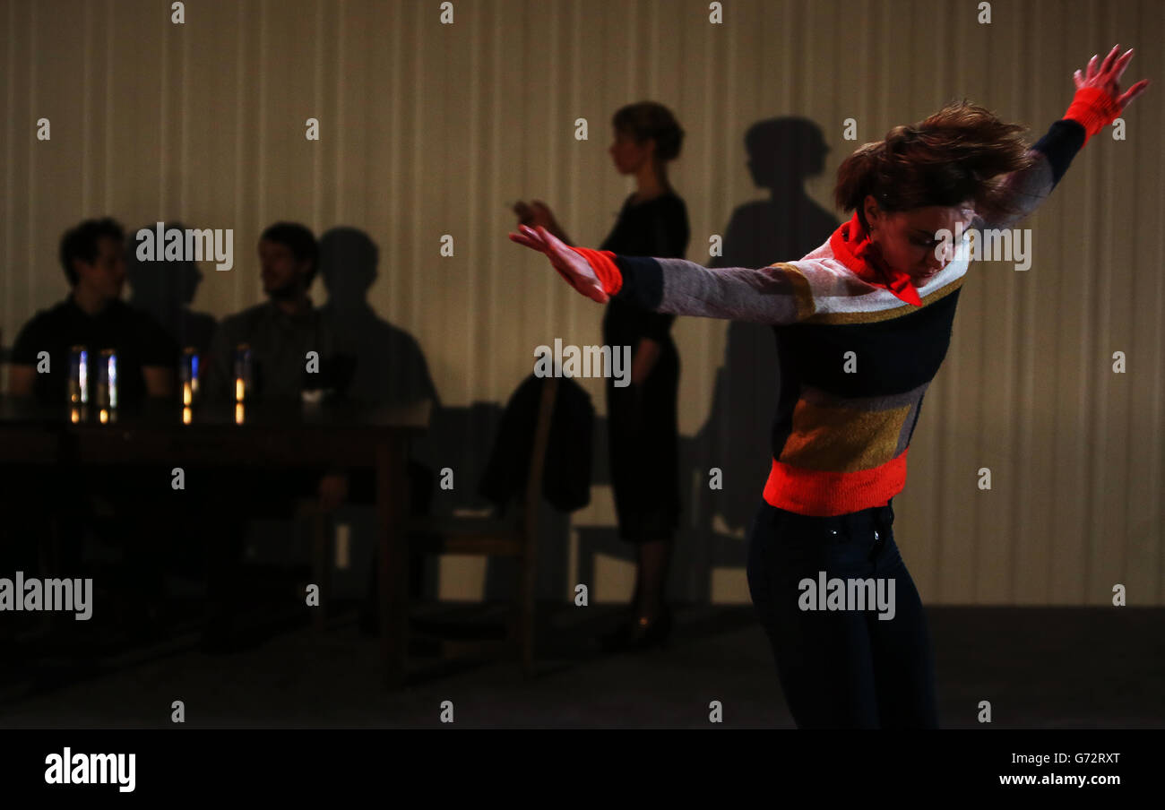 Dancer Oona Doherty during a preview of Emma Martin Dance's 'Tundra ...