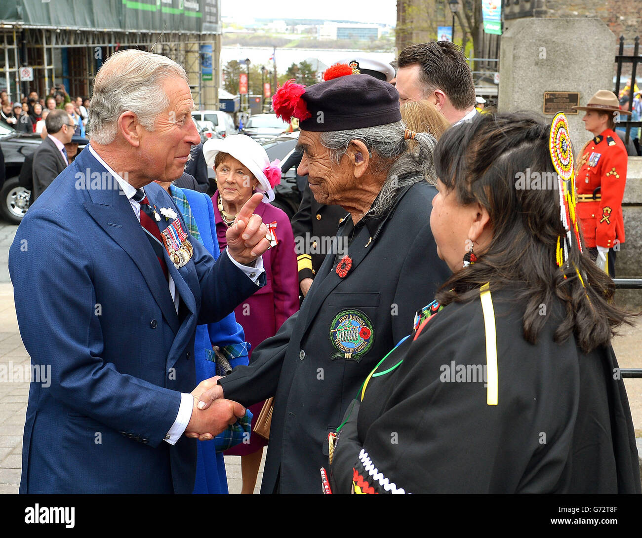 The Prince of Wales and Duchess of Cornwall meet first nations people ...