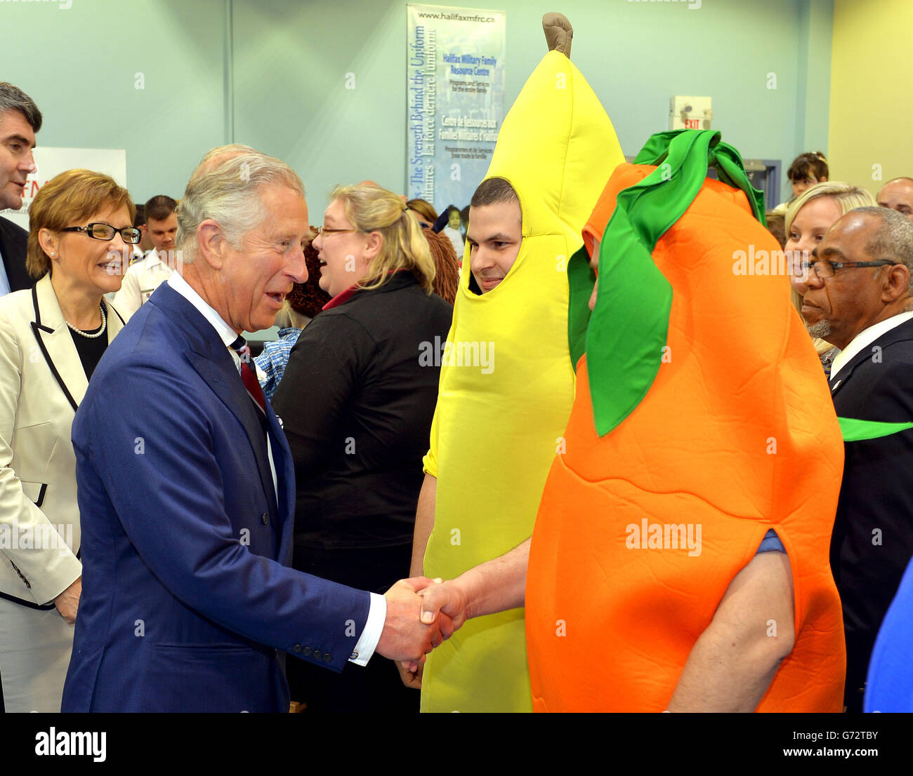 Prince of Wales meets banana Matthew Hunt and Carrot John Marc Morel ...