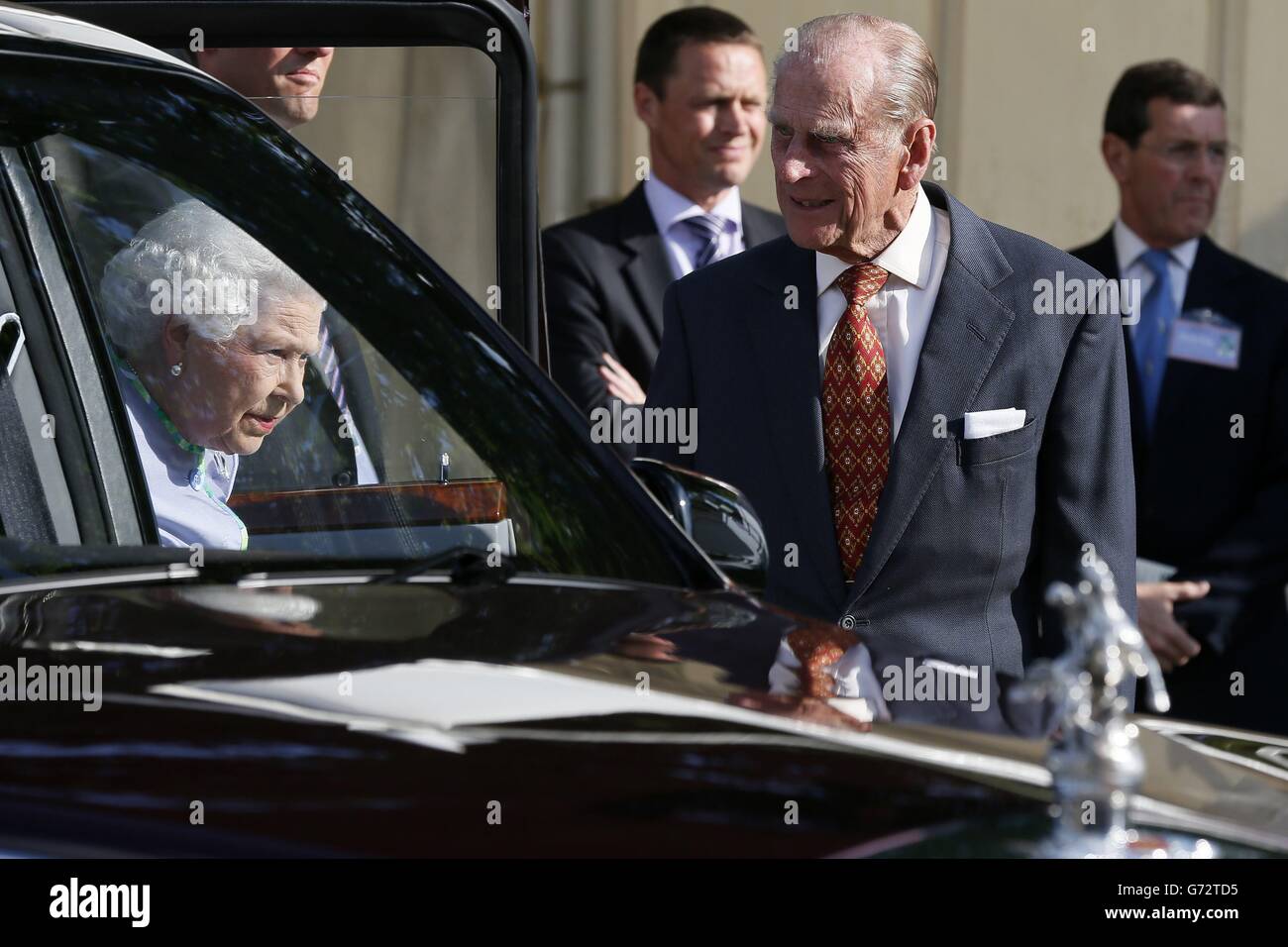 Queen Elizabeth II and The Duke of Edinburgh arrive for a visit to the ...