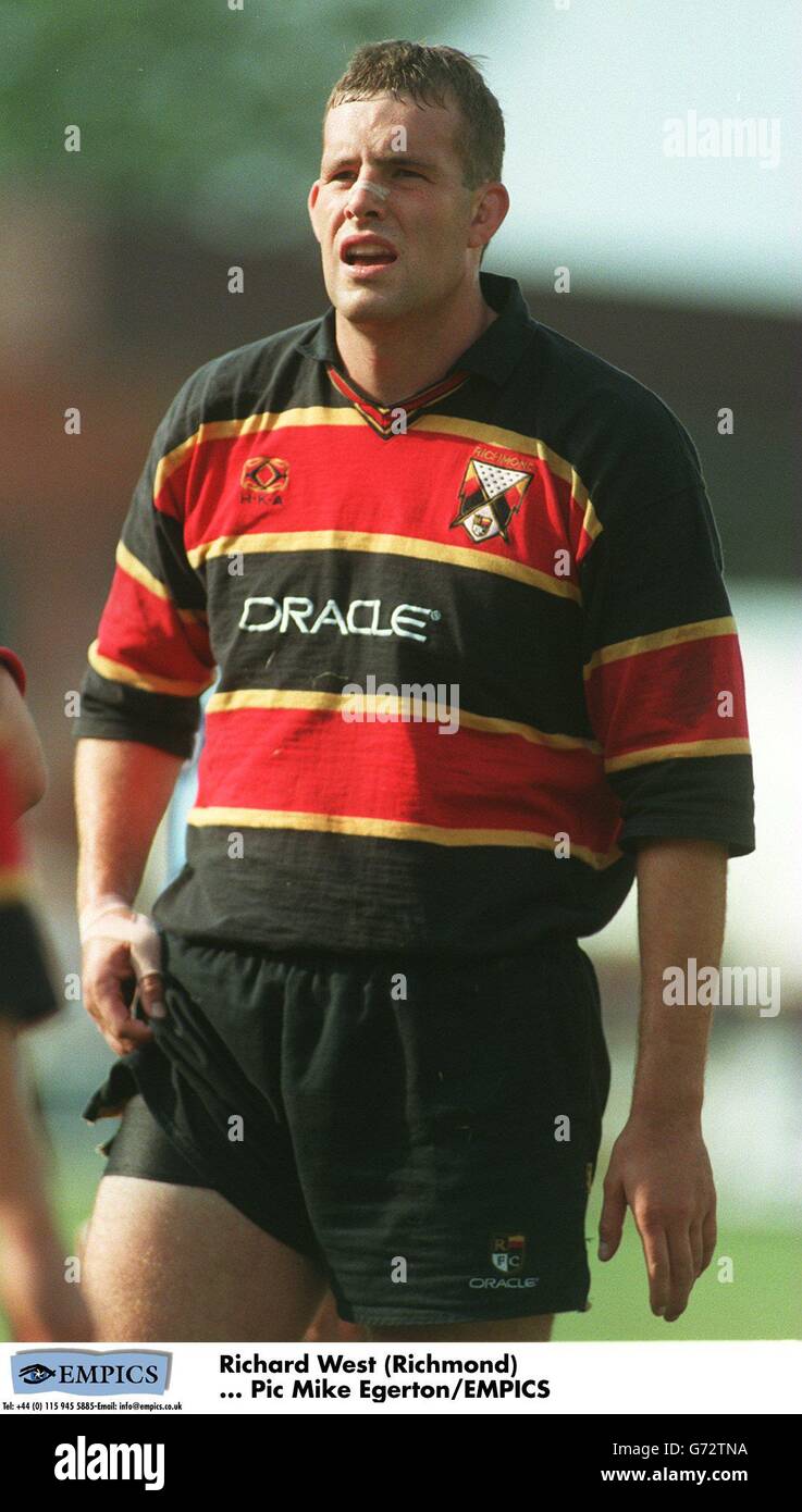 Rugby Union - Bedford v Richmond. Richard West (Richmond Stock Photo ...