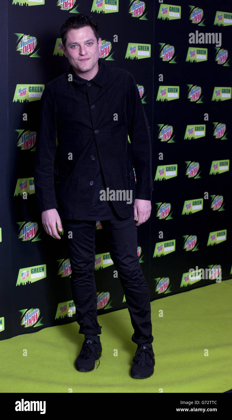 Actor mathew horne attends the mountain dew green screen hi-res stock ...