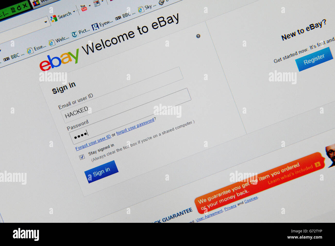 Ebay attack hi-res stock photography and images - Alamy