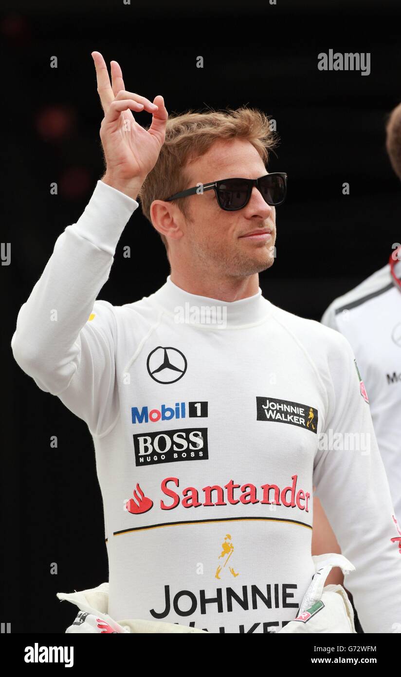 McLaren's Jenson Button during practice for the 2014 Monaco Grand Prix ...