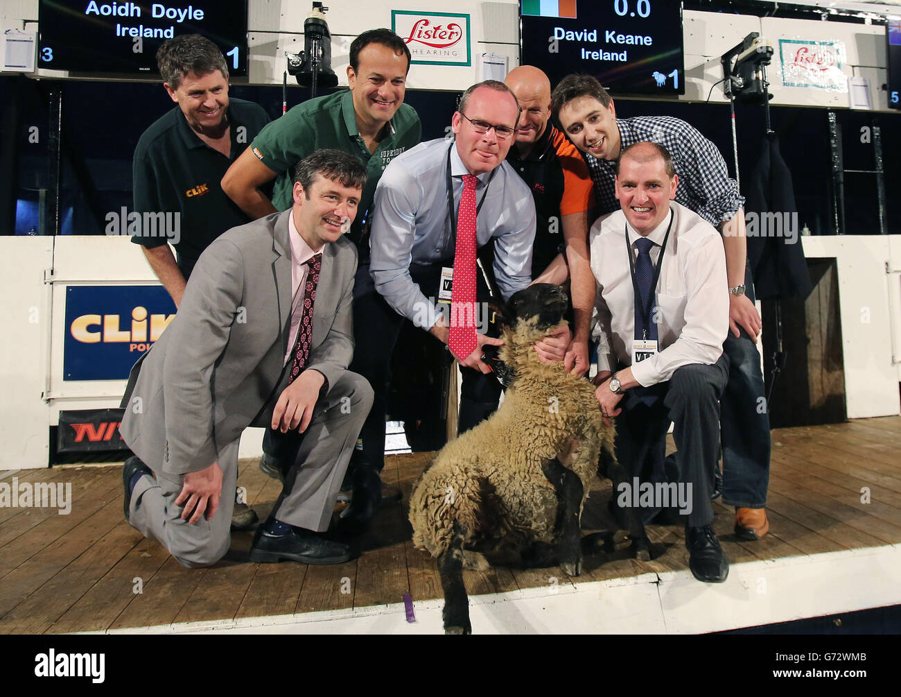 (from left) Senator Micahel D'Arcy, Transport Minister Leo Varadkar ...
