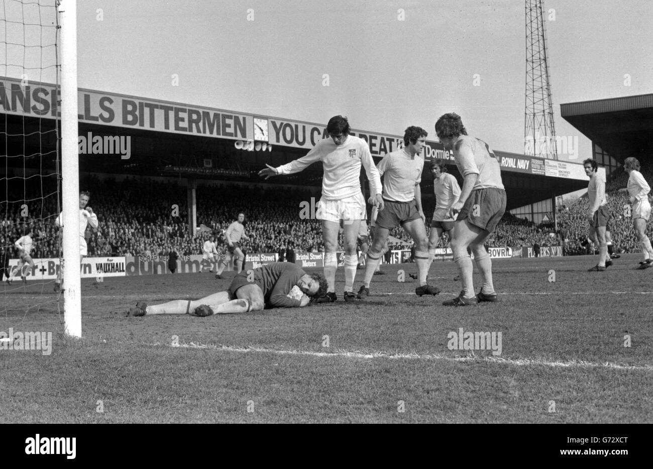 Stoke goalkeeper Black and White Stock Photos & Images - Alamy