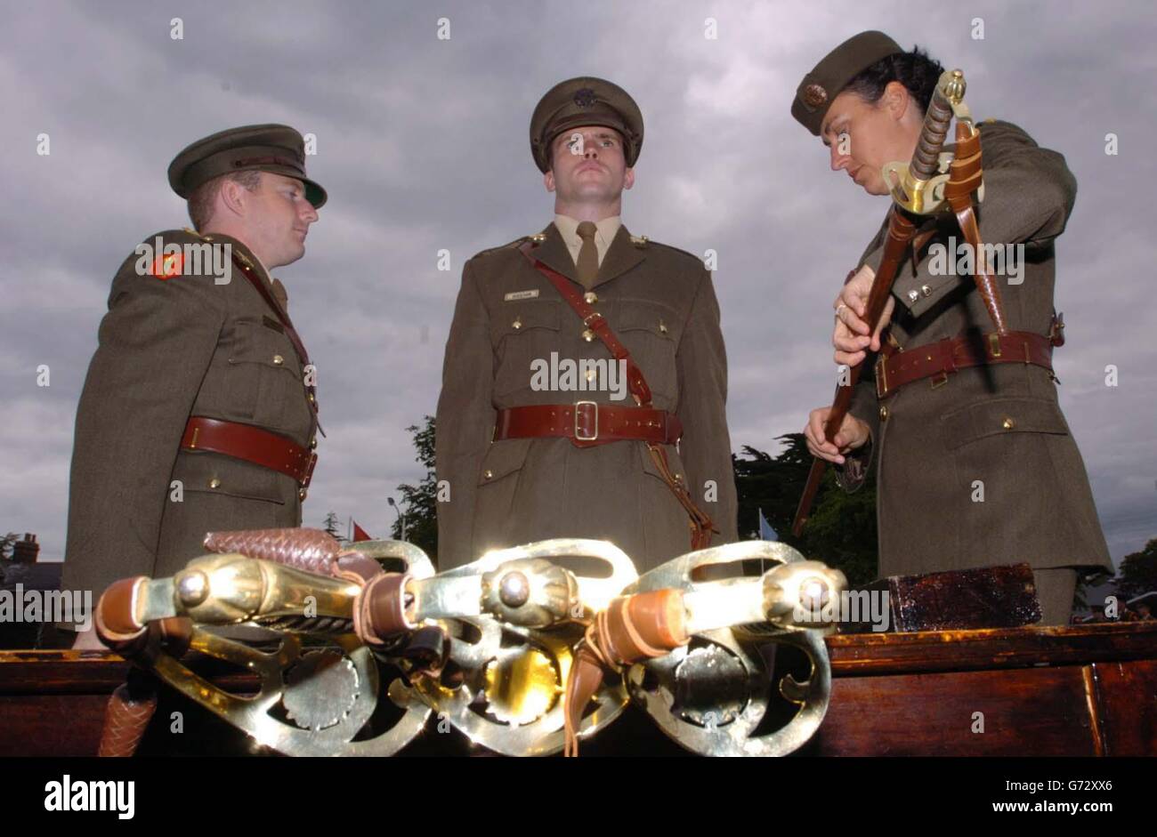 Cadet Kenneth Sheehan from Cork city, during the commissioning ceremony ...