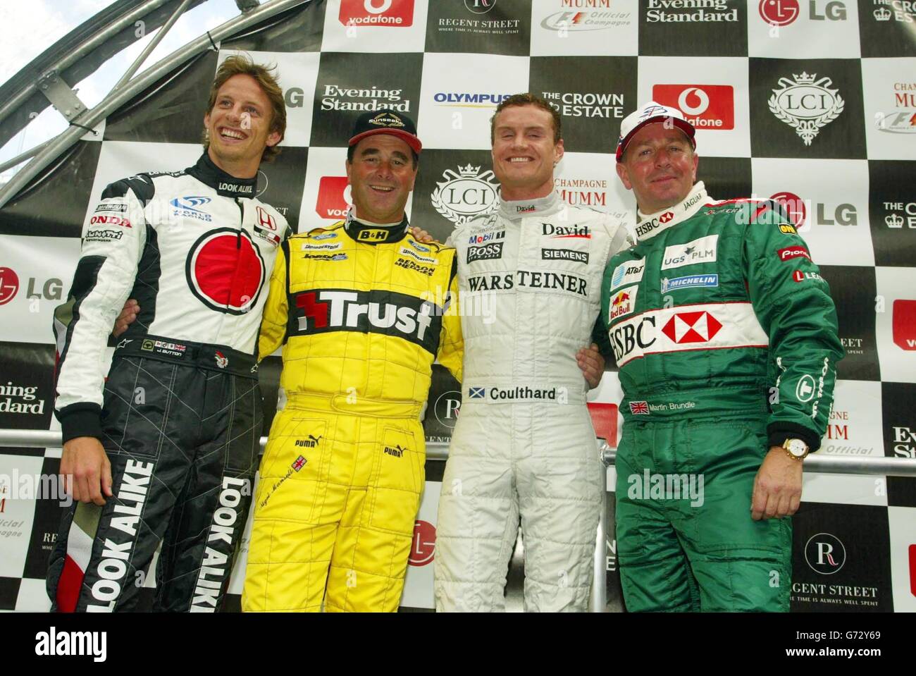 Formula 1 Drivers - West End Stock Photo - Alamy