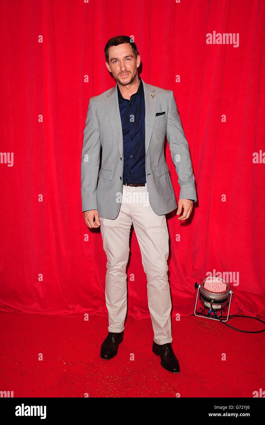 Anthony Quinlan arriving for the 2014 British Soap Awards at The ...
