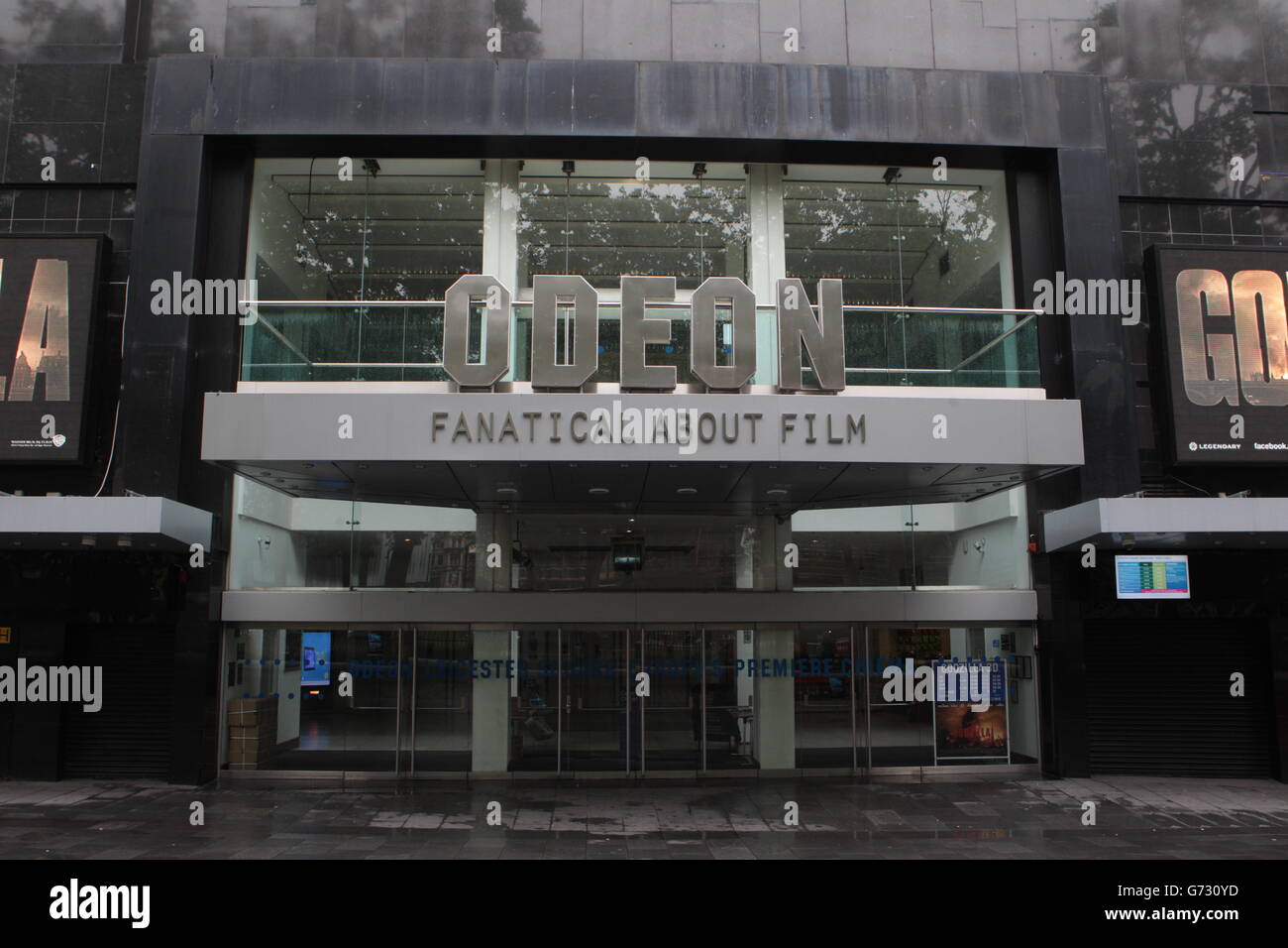 Cinema stock. The Odeon Cinema in Leicester Square, London Stock Photo ...