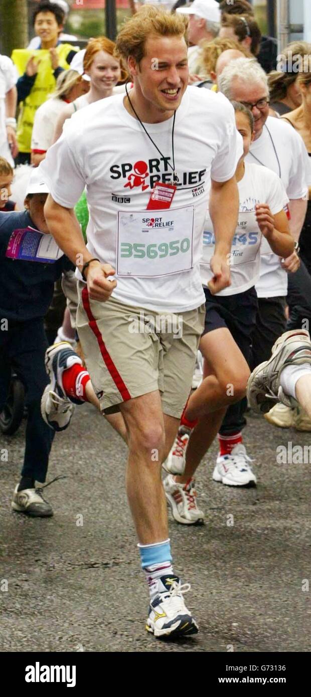 Prince William Sport Relief London Mile Stock Photo - Alamy