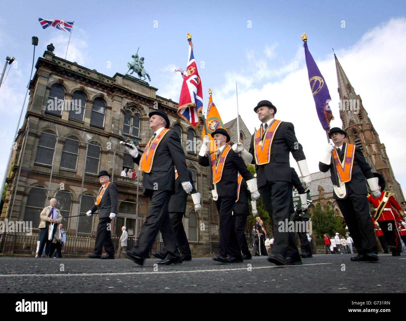 Customs and Traditions - Twelfth of July Parade - Belfast Stock Photo ...