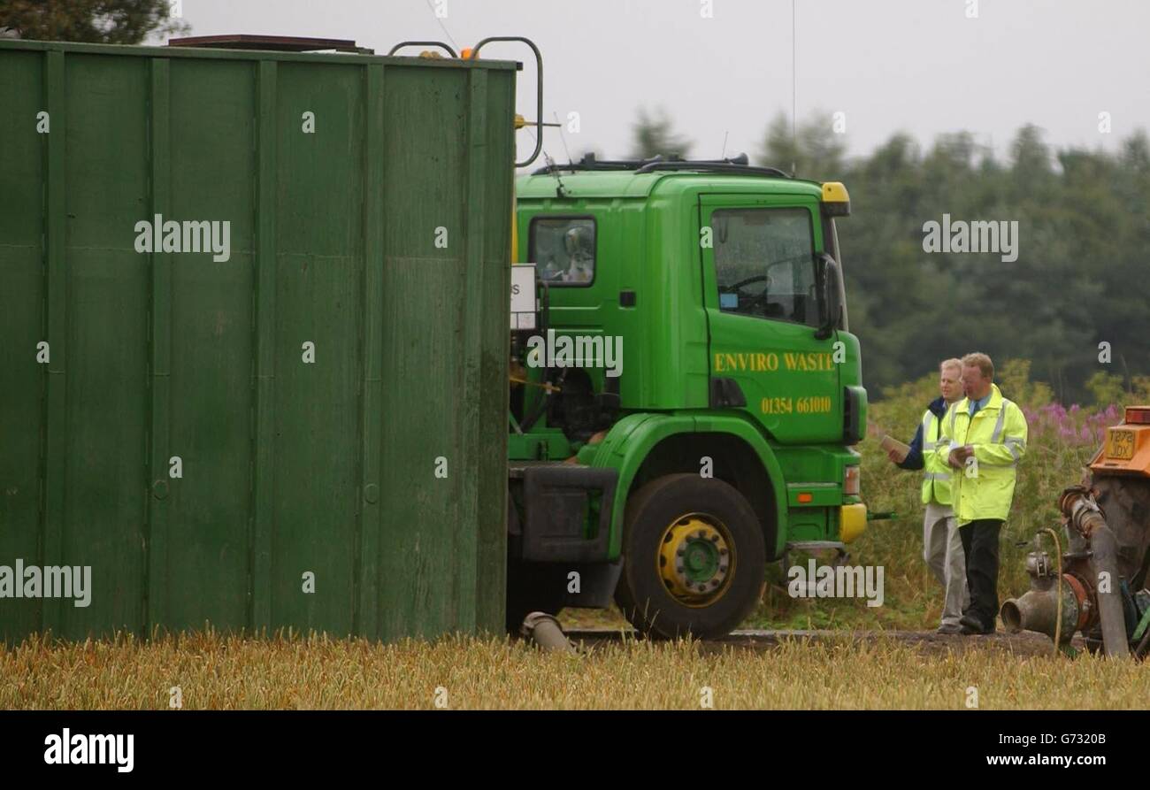 Workers deaths in container Stock Photo - Alamy