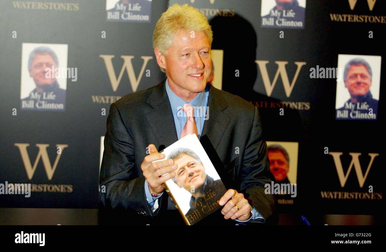 Bill Clinton Book Signing Stock Photo - Alamy