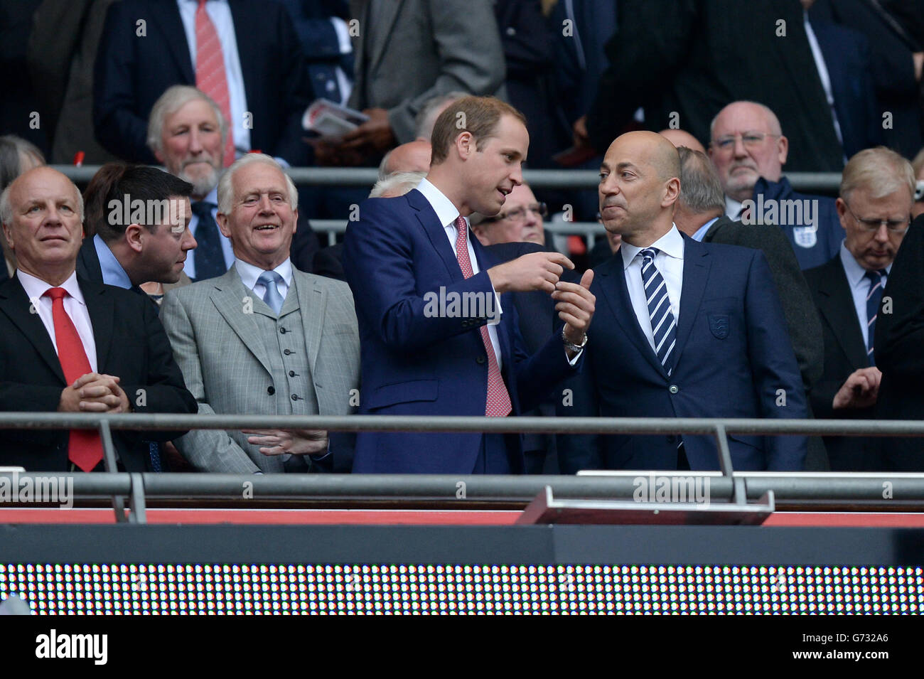 The Duke of Cambridge and Arsenal chief executive Ivan Gazidis in the ...