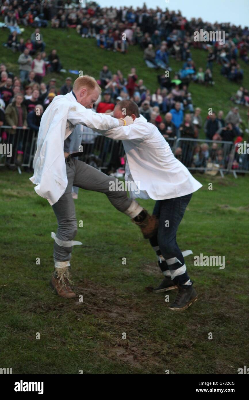Shin kicking sport hi-res stock photography and images - Alamy
