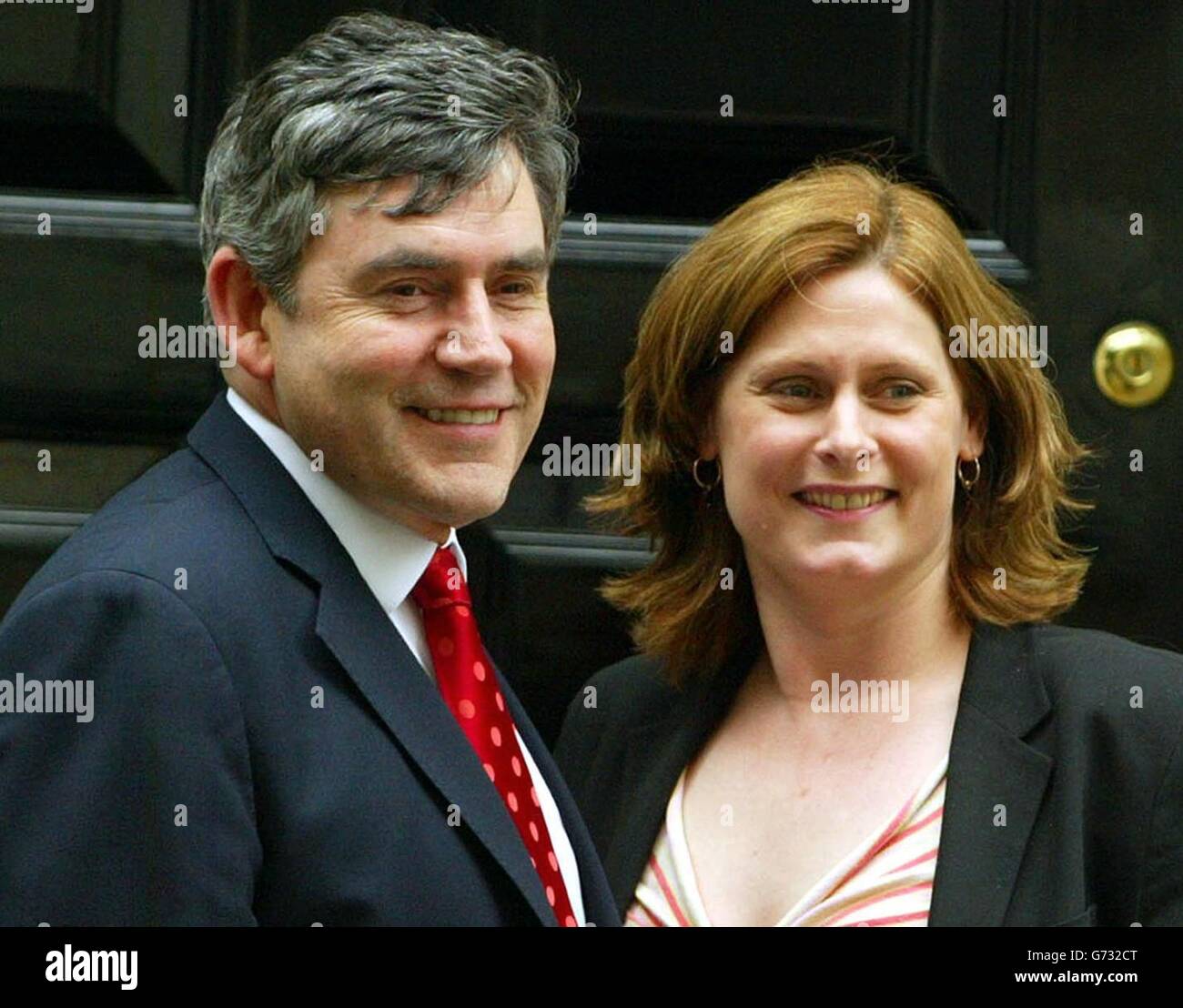 Politics with wife arriving smiling gordon brown hi-res stock ...
