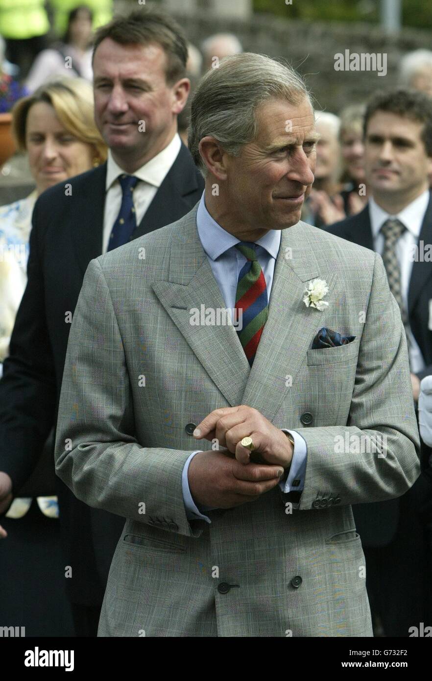 HRH Prince Charles visit to Wales Stock Photo - Alamy
