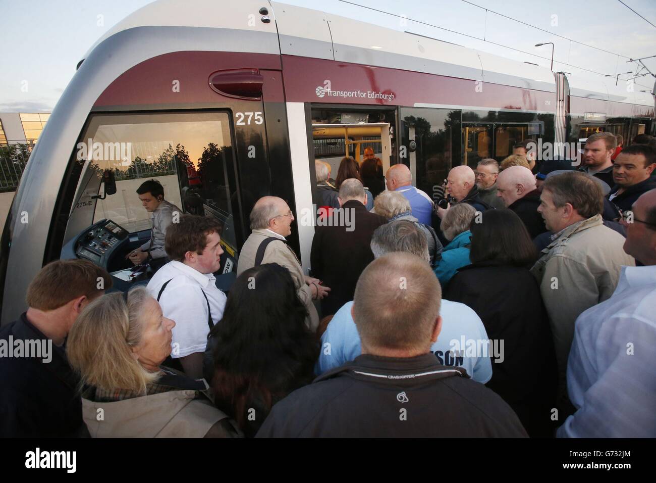 Edinburgh tram project Stock Photo - Alamy