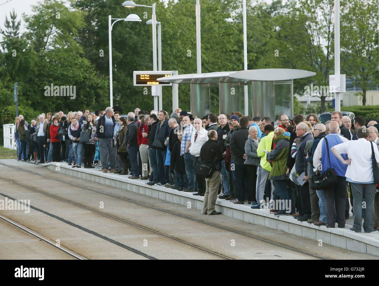 Edinburgh tram project Stock Photo - Alamy