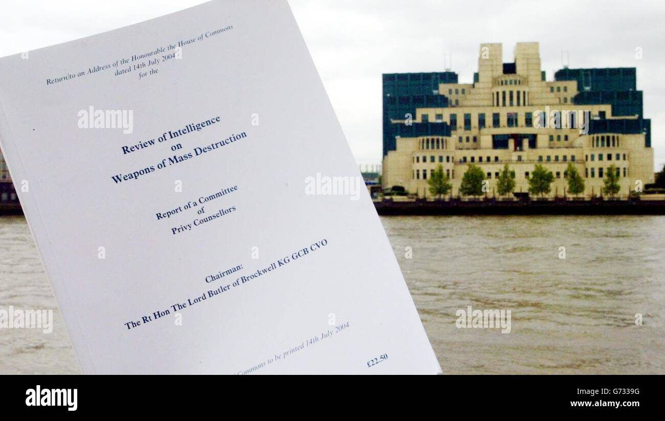 Butler Report by Lord Butler Stock Photo - Alamy