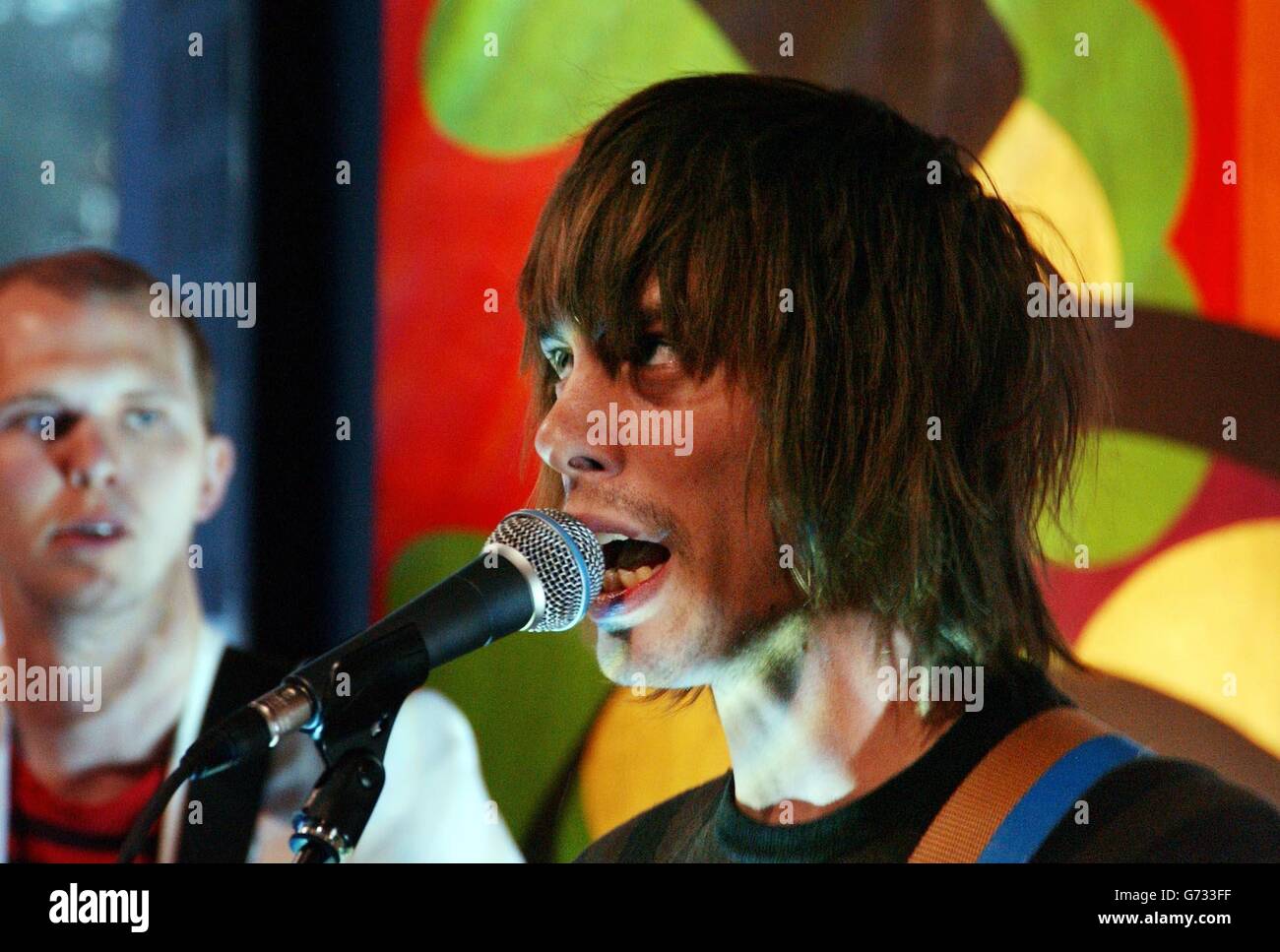 Johnny Borrell from Razorlight performs live during their guest ...