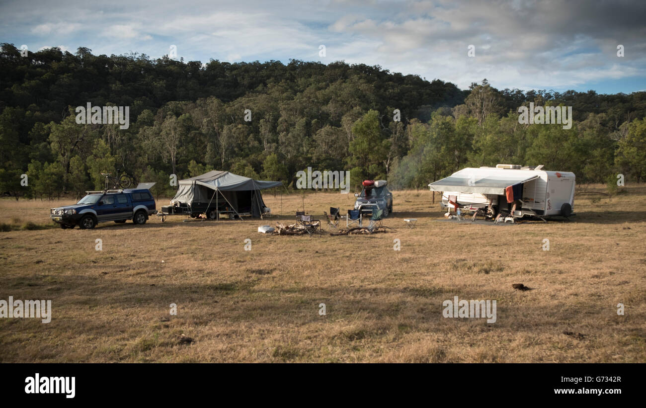 camping Chapman Valley Stock Photo - Alamy