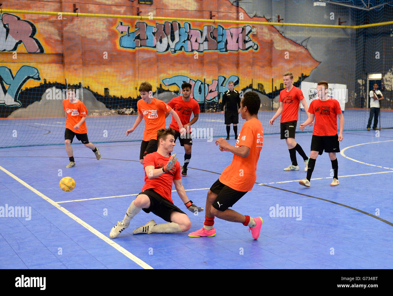 Sport - StreetGames Football Pools Fives - Swindon. General action at ...