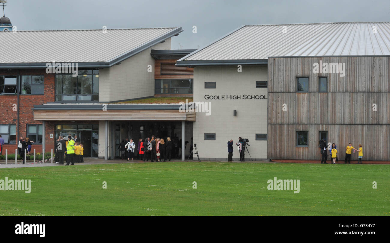 A general view of Goole High School after the launch of the new ...