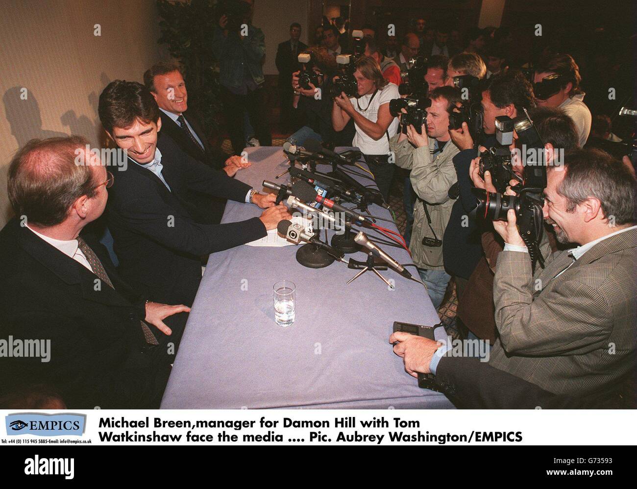 Motor Racing - Press Conference Stock Photo - Alamy