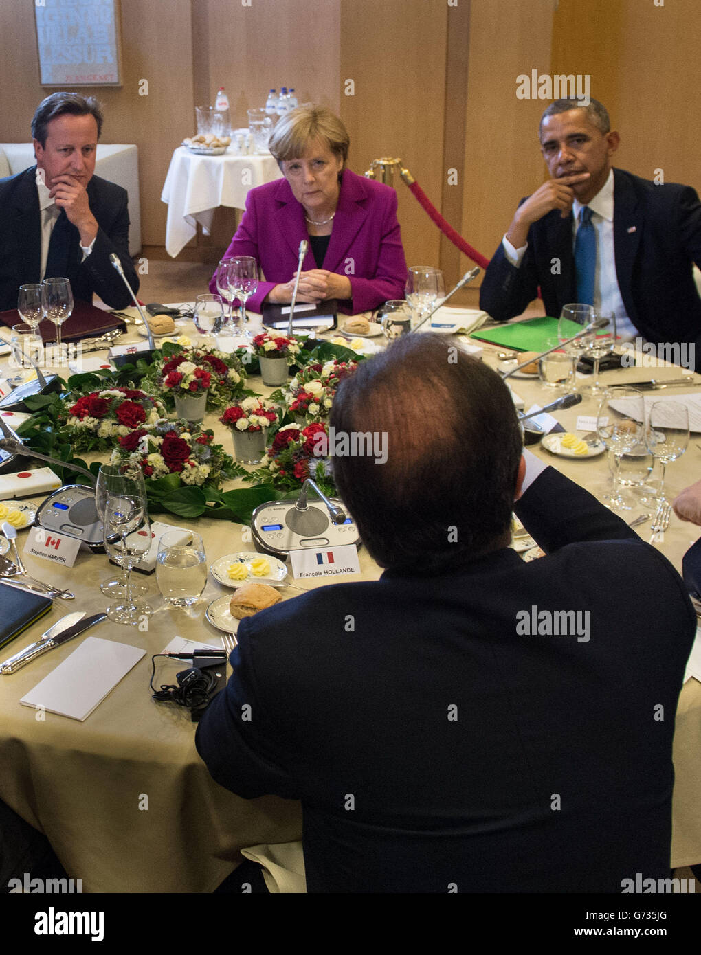 Leaders of the G7 group of industrialised nations (left to right) Prime ...